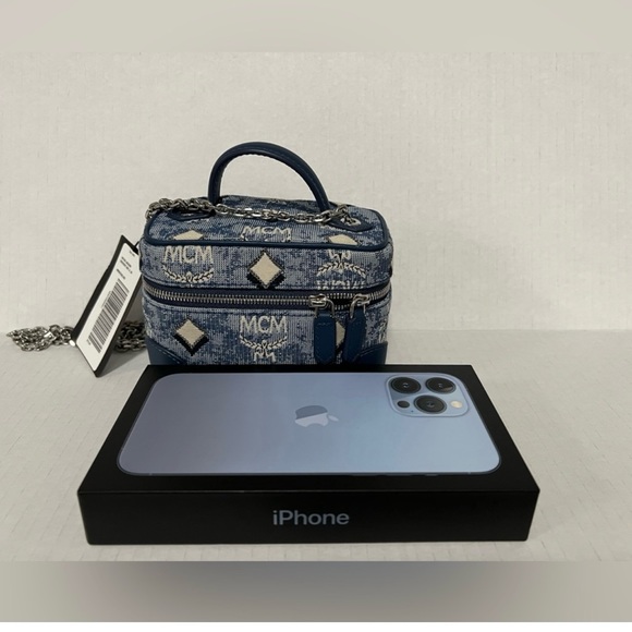 MCM | Bags | Mcm Mini Bag Vintage Monogram Jacquard Rockstar Vanity ...